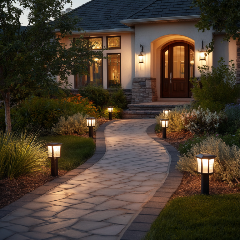 18 Creative Exterior House Lights Ideas | The Decor Vibe | Stylish ...