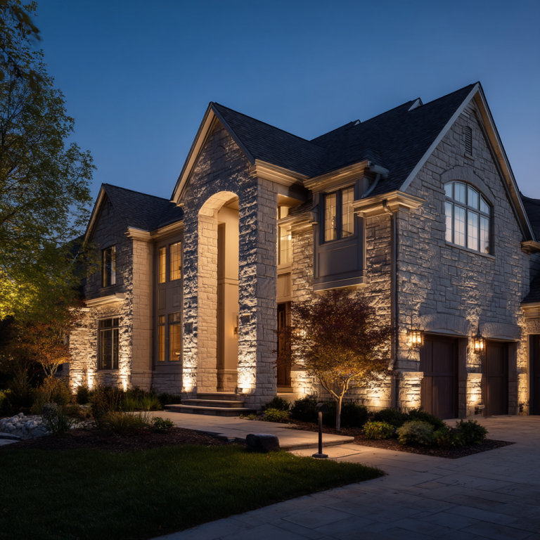 18 Creative Exterior House Lights Ideas | The Decor Vibe | Stylish ...